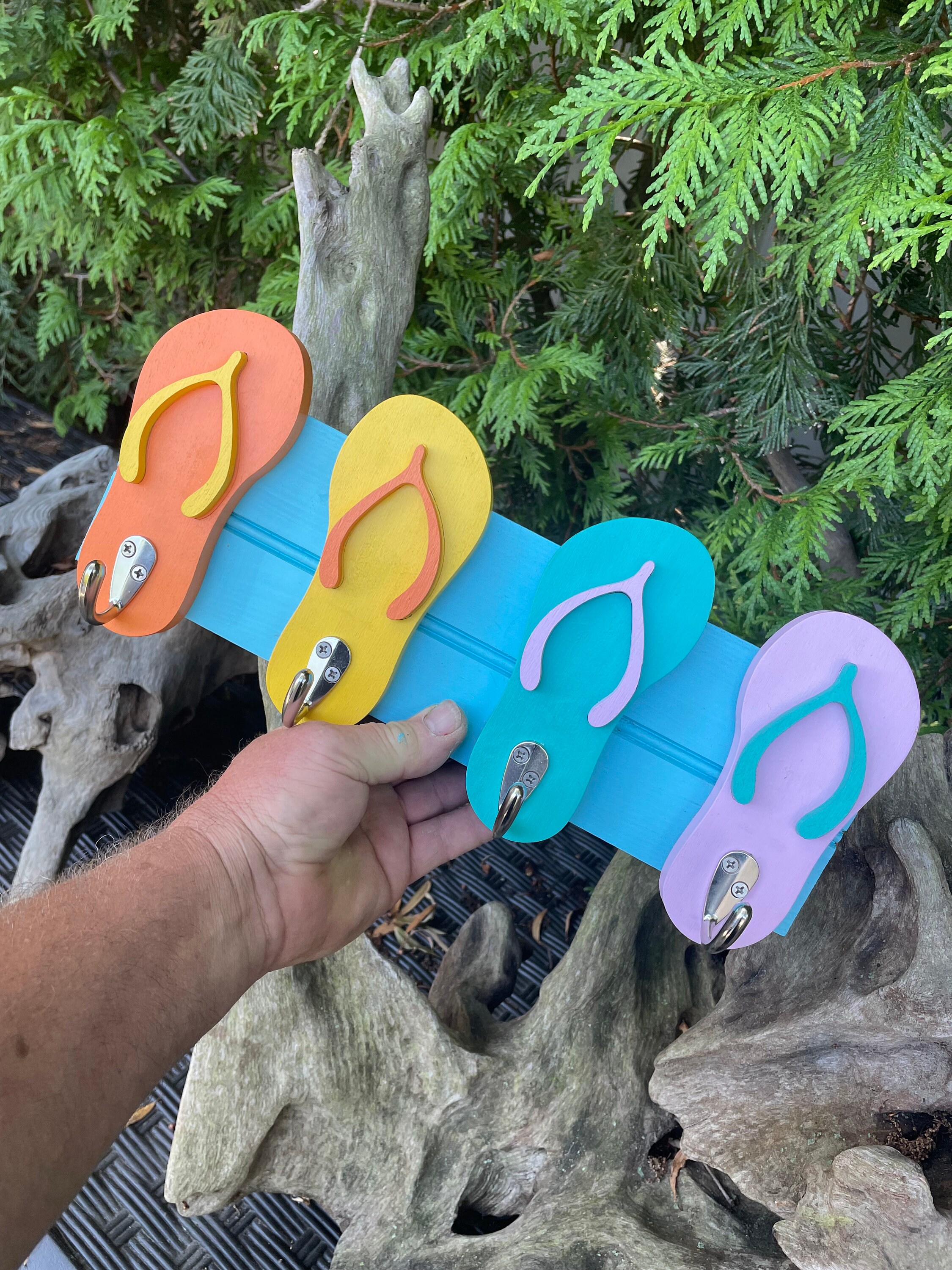 6" Flip Flop Towel Rack - Etsy