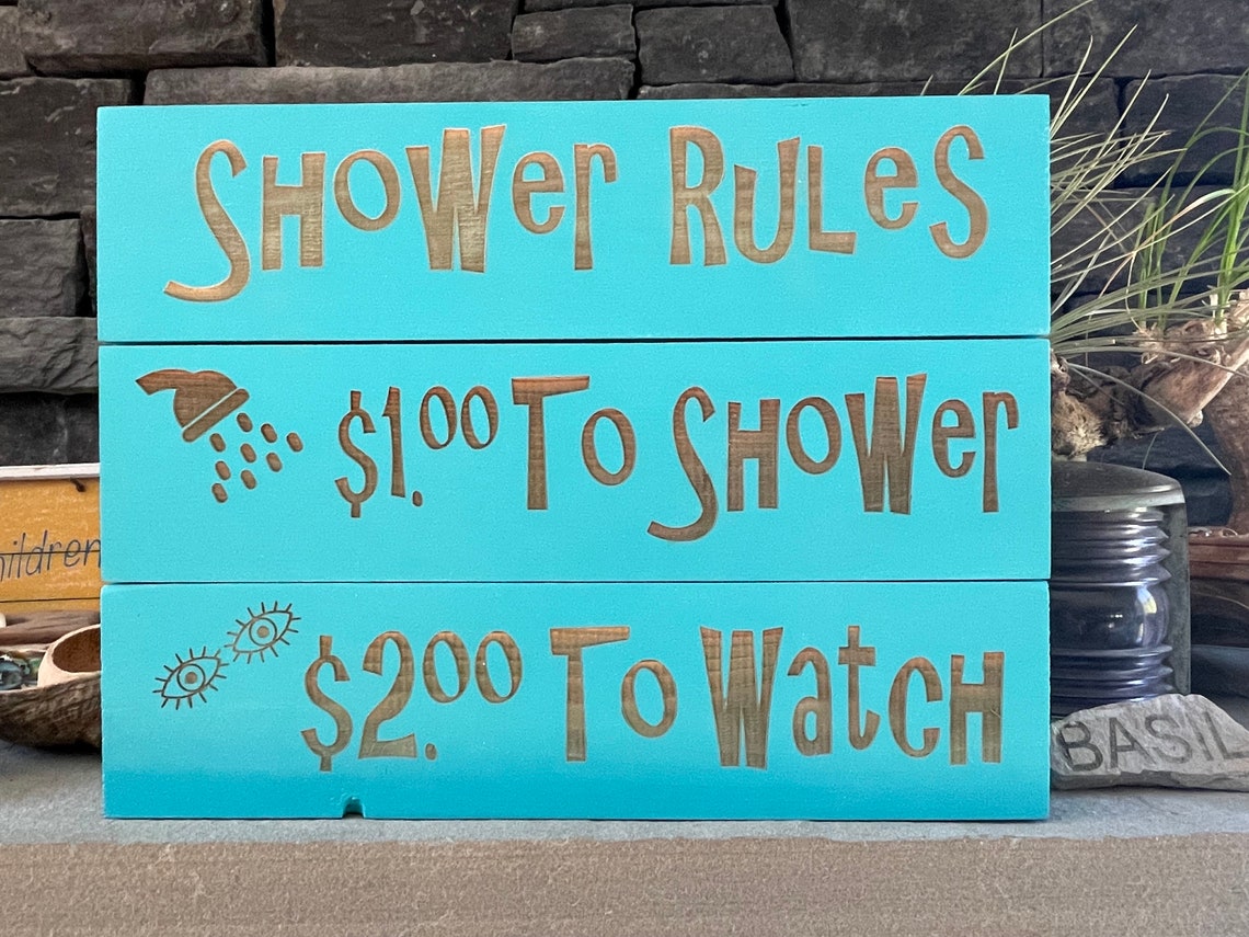 Towel Rack Bath House Rules, Outdoor Shower, Bathroom Decor, Reclaimed ...