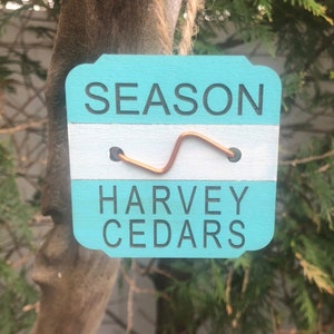 LBI Beach Badge Ornament: Hand-painted Wood, New Jersey Gift - Etsy