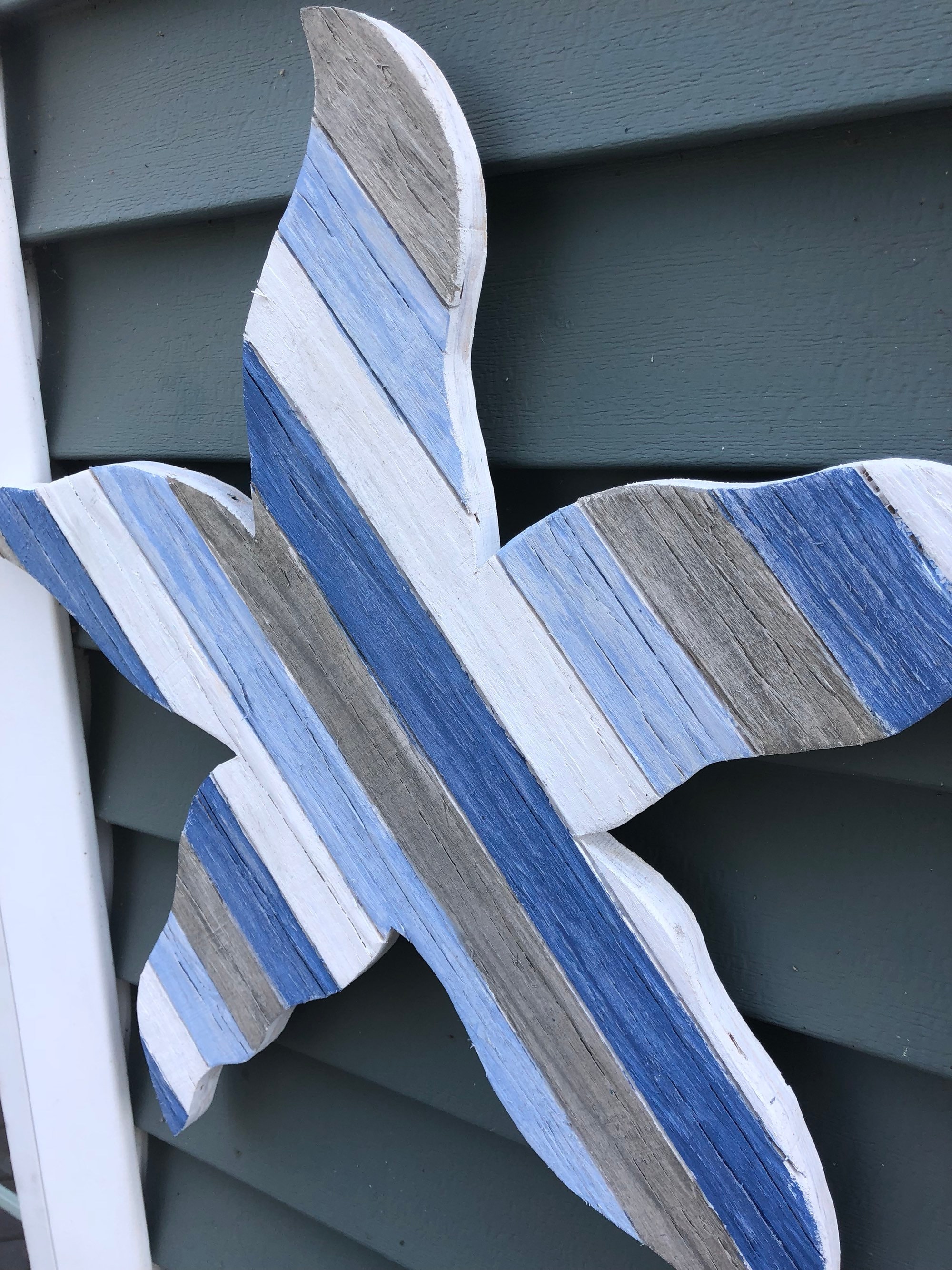 Starfish Reclaimed Wood Rustic Coastal Decor Beach House | Etsy