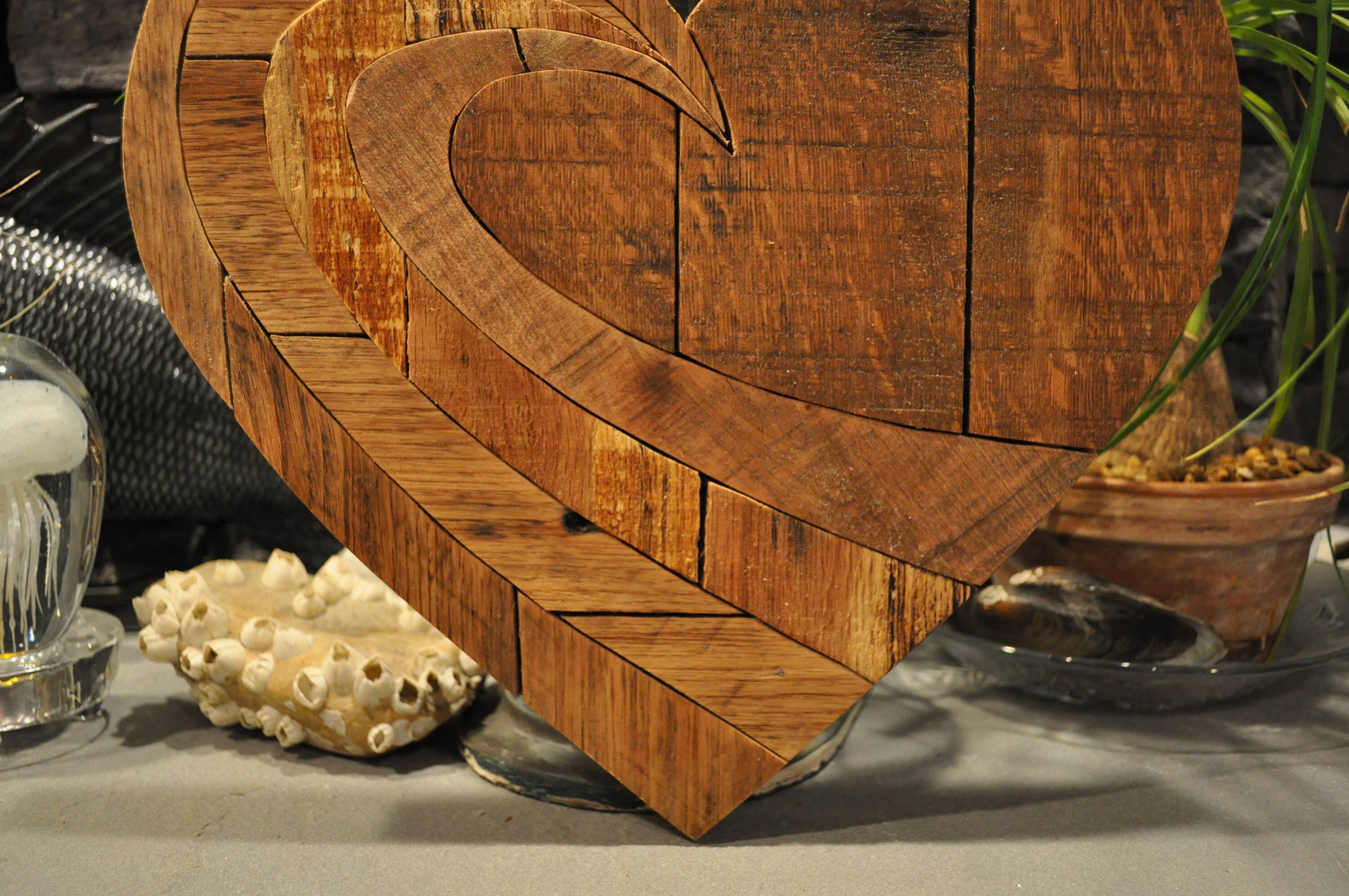 Wave of Love Rustic Wood Heart Reclaimed Pallet Wood BoHo | Etsy