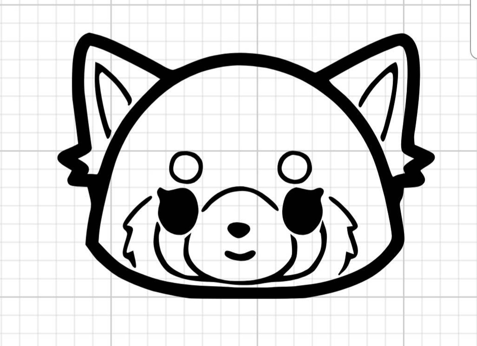 Aggretsuko happy vinyl decal sticker | Etsy