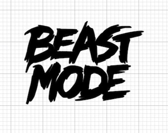 Beast Mode Decal | Etsy