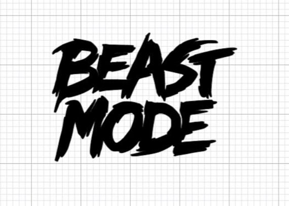 Beast Mode Vinyl Decal Sticker Car Decal Laptop Decal Water | Etsy