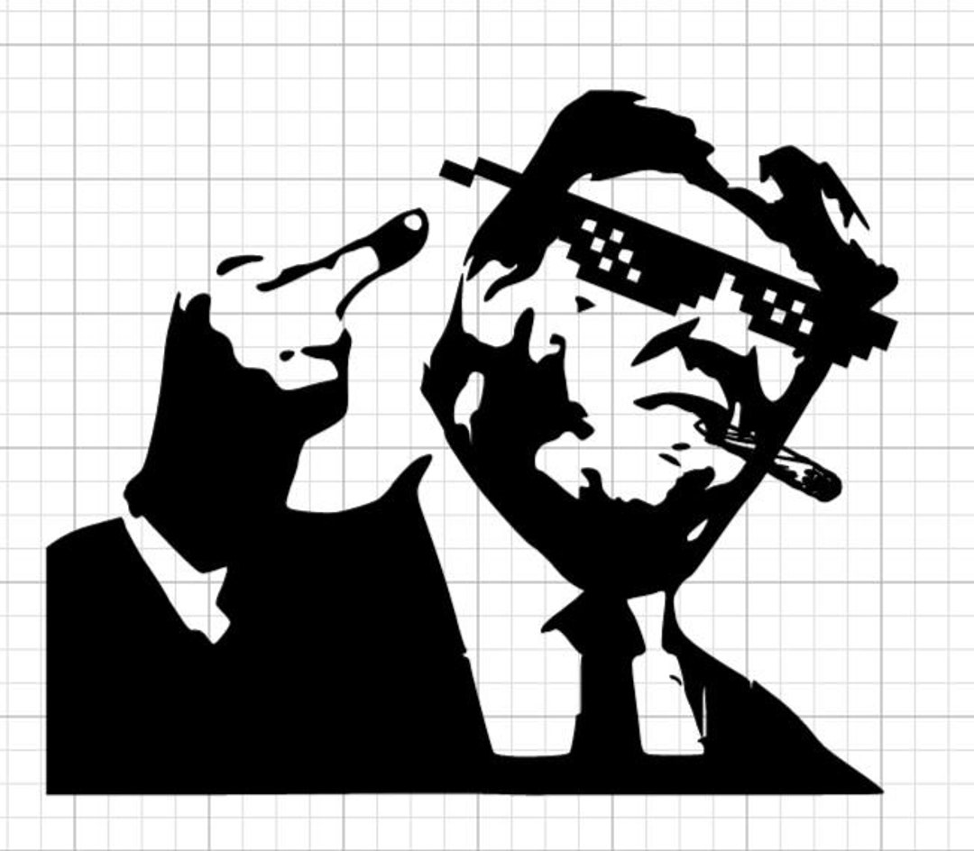 Trump Thug Life Vinyl Decal Sticker Funny - Etsy