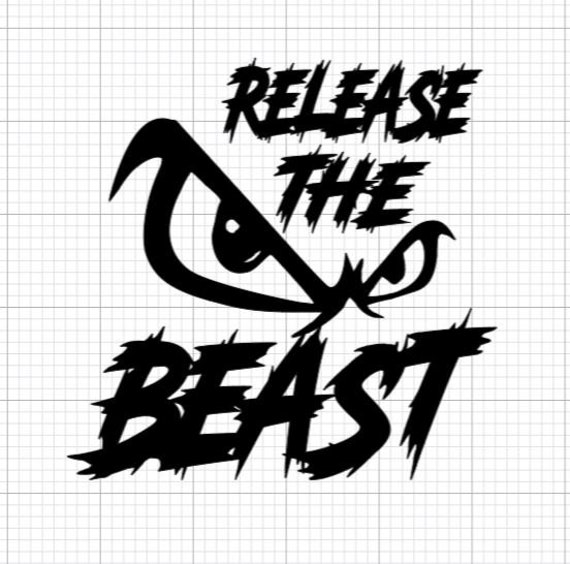 Release the Beast Vinyl Decal | Etsy