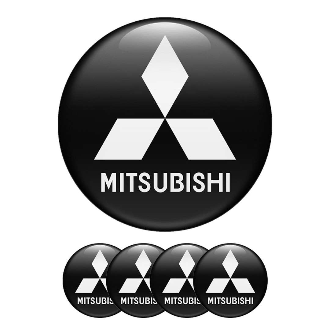 Mitsubishi Logo Set 4 30-120mm Silicone Sticker for Wheel - Etsy