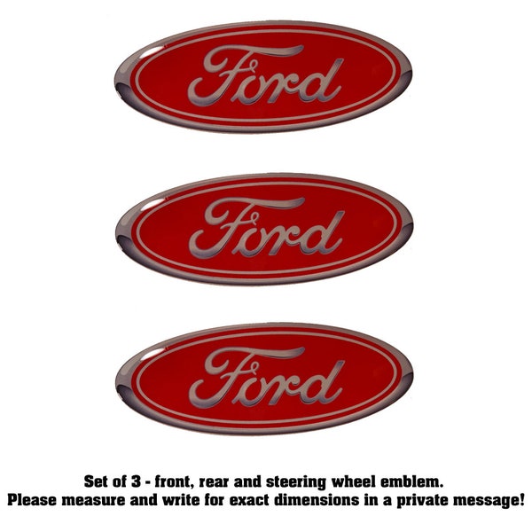 Red Ford Emblem - Etsy