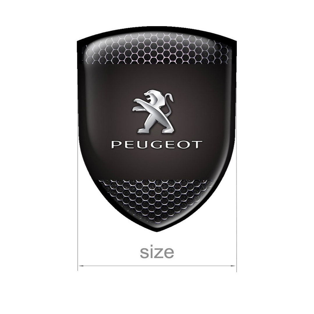 Badge Emblem Silicone Logo Peugeot Sport Self-adhesive Domed Sticker ...