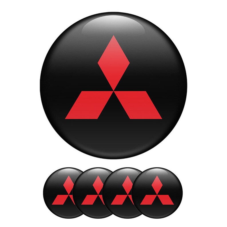 Mitsubishi Logo Set 4 30-120mm Silicone Sticker for Wheel - Etsy