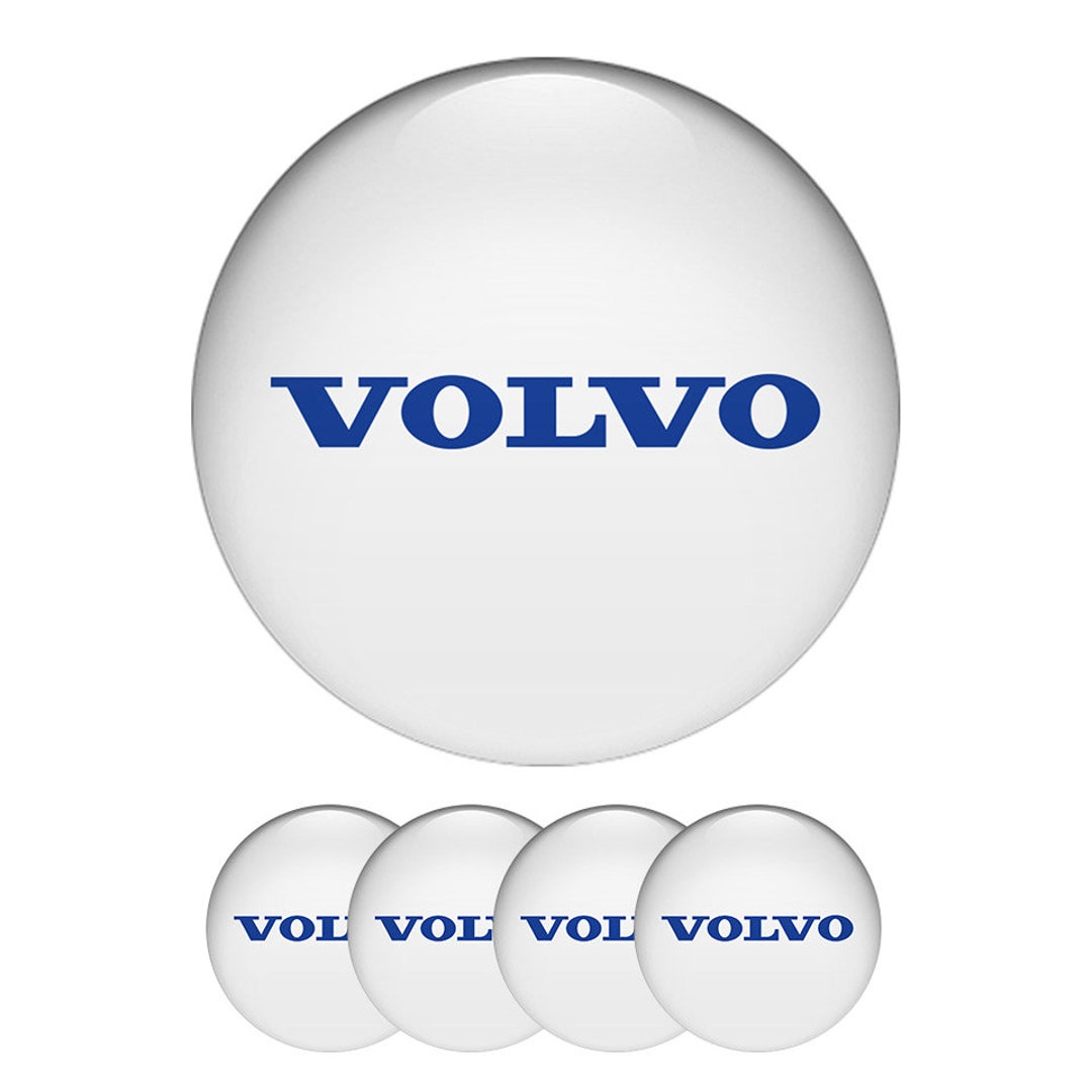 Volvo Logo Set 4 30-120mm Silicone Sticker for Wheel Caps, Laptop ...