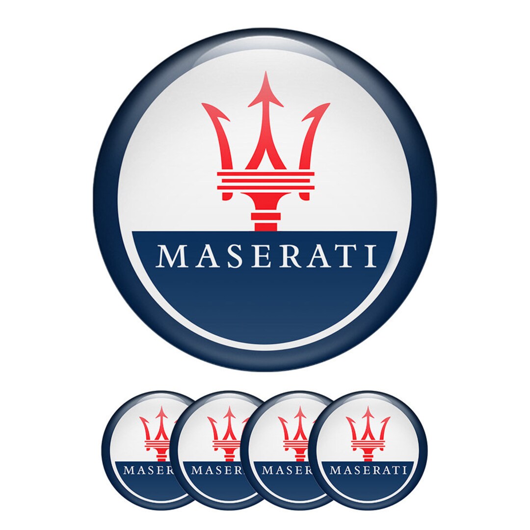 Maserati Logo Set 4 30-120mm Silicone Sticker for Wheel Caps - Etsy