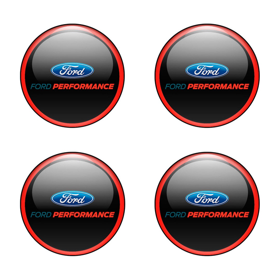 Set 4 X All Sizes Silicon 3D Sticker Ford New Design Emblem Logo Domed ...