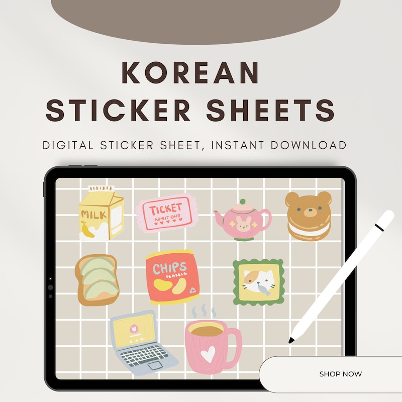 Cute Korean Stickers - Etsy