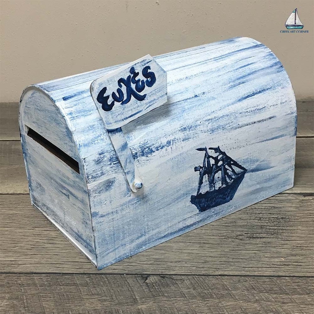 Blue Wish Box With Boat - Etsy