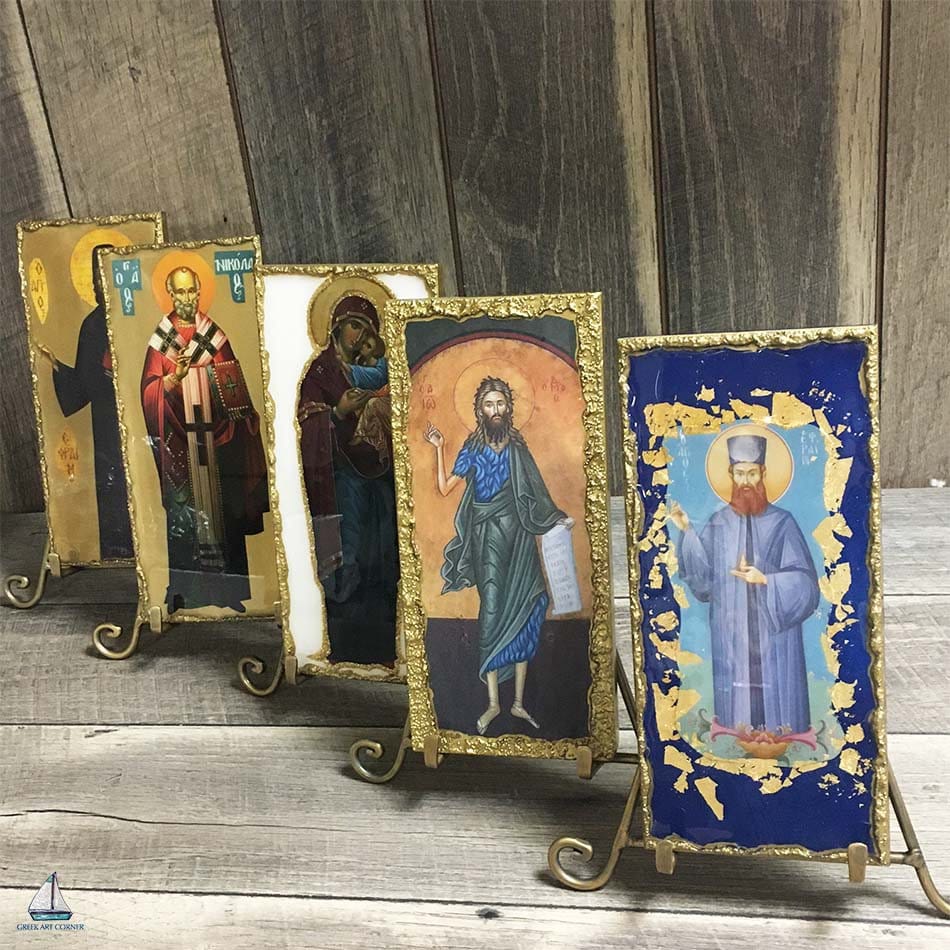 Glass Icons With Various Saints’ Icons and Colors - Etsy