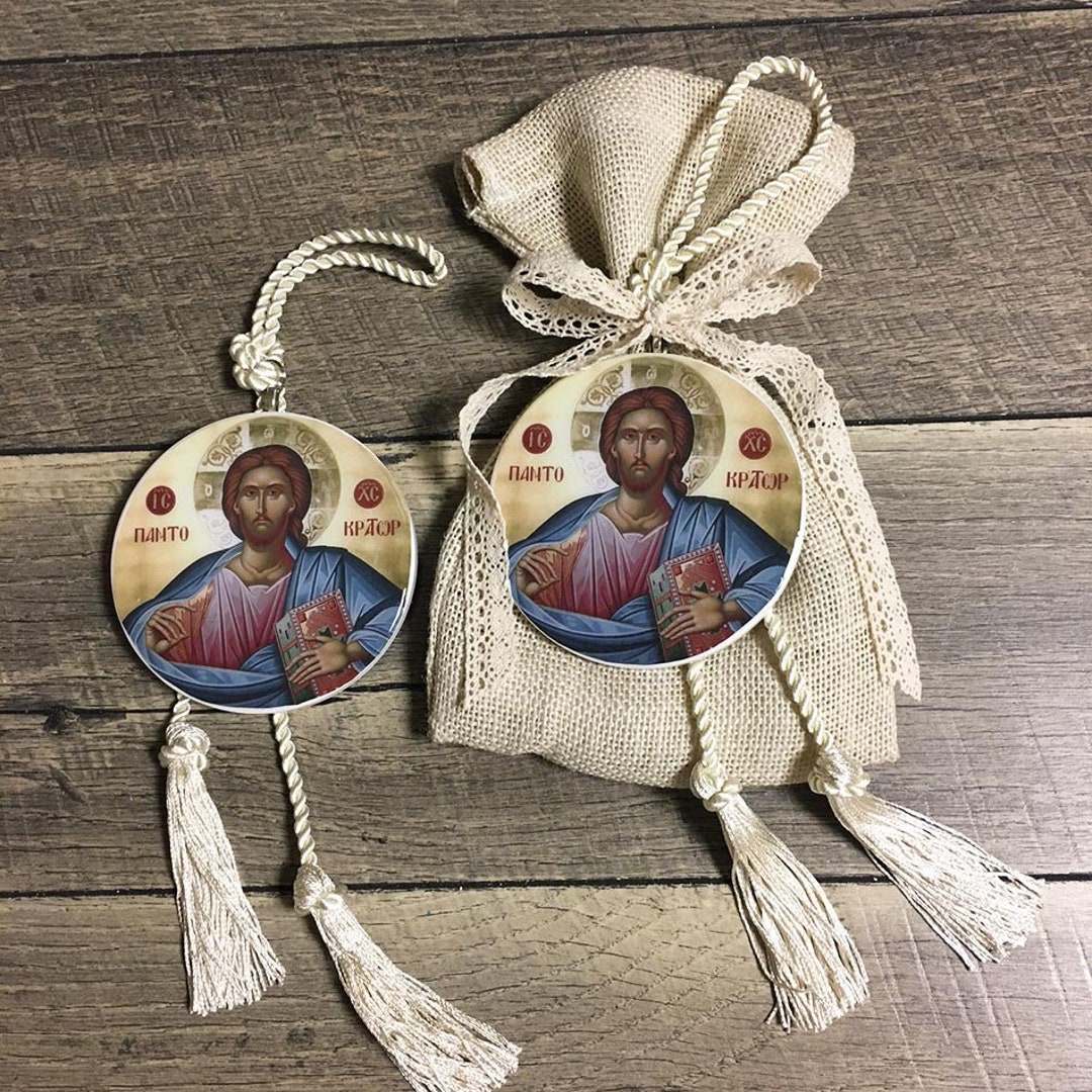 Ceramic Round Icon of Jesus Christ - Etsy