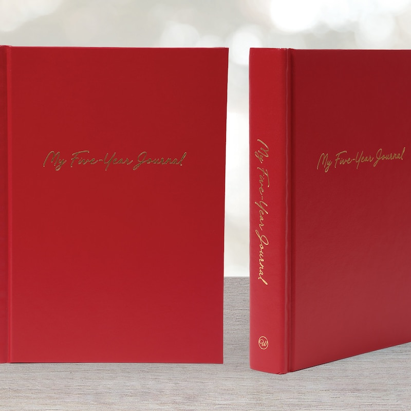 Red Leather Journal - Etsy