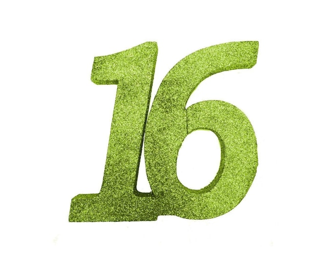 Foam Numbers Block Style, One Digit Numbers 1.5 Inch Thick for Birthday ...