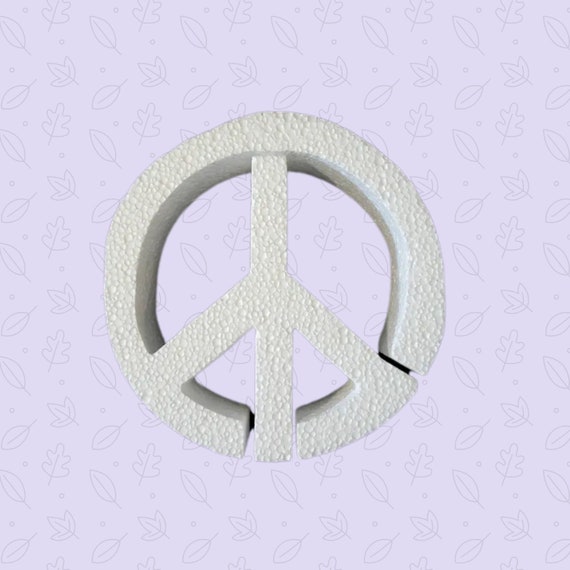 Peace Sign Cut Out Use in Centerpieces for Retro Parties | Etsy