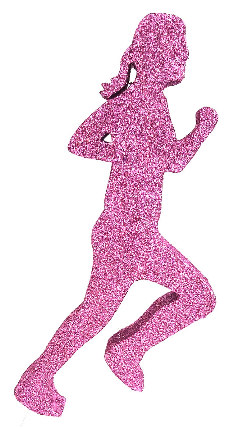 Female Runner Jogger Cut Out Use in Centerpieces for Track - Etsy