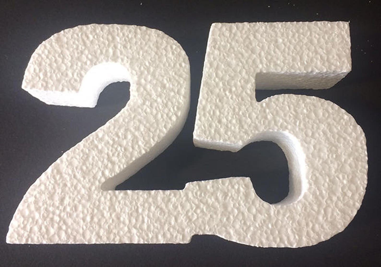 Number 25 Cutout EPS Foam 25th Anniversary Birthday Class - Etsy