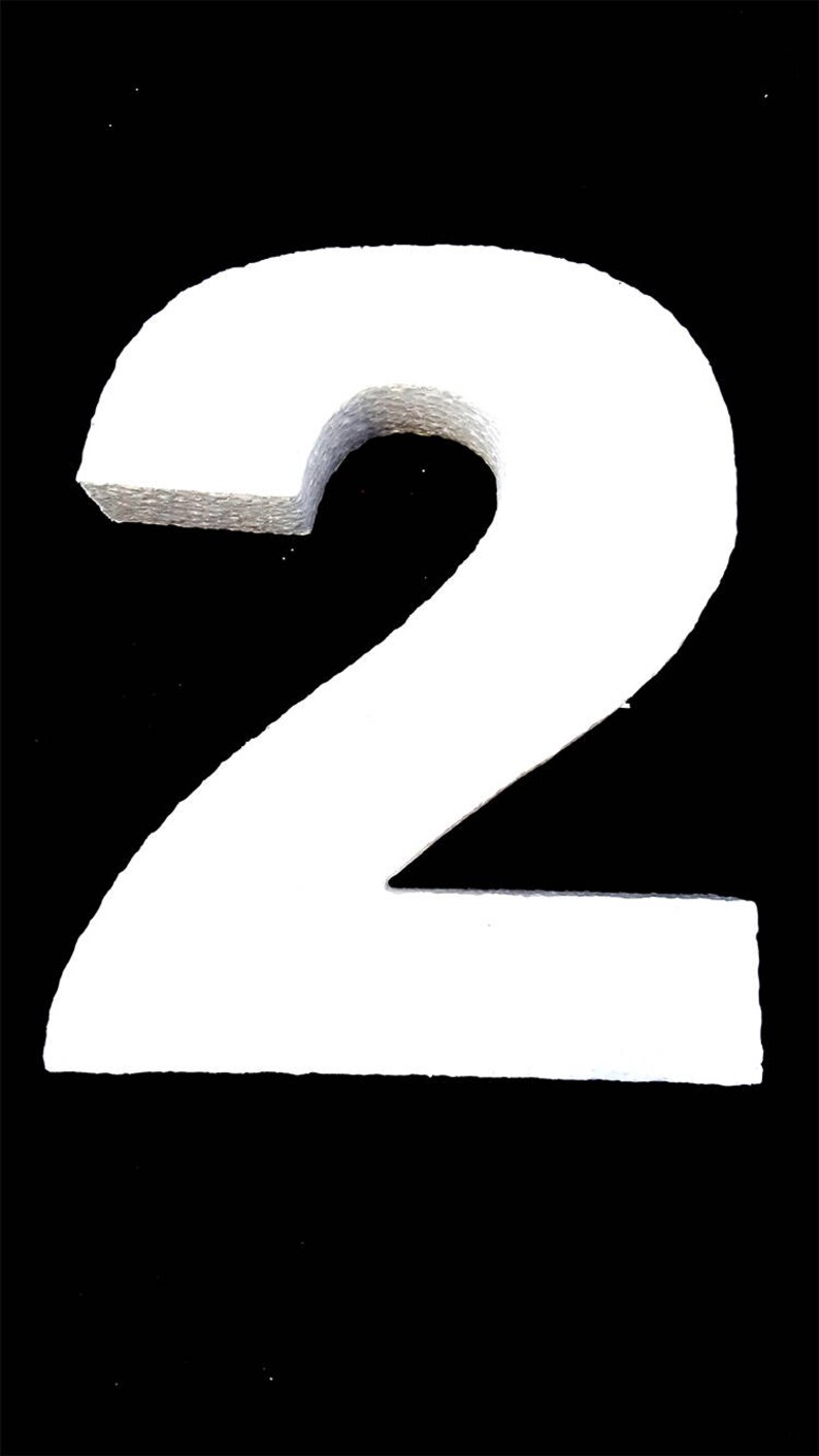 Foam Numbers Block Style One Digit Numbers 1.5 Inch Thick for - Etsy