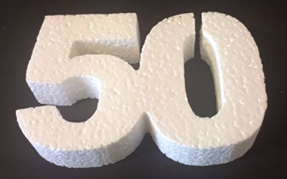 Glittered Number 50 Cutout, 50th Birthday, Anniversary, Reunion Decor ...