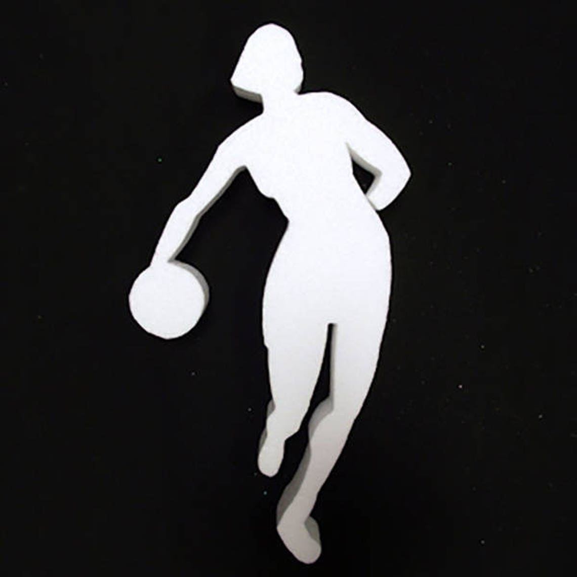 Female Basketball Dribbler Cutout Standee for Centerpieces - Etsy