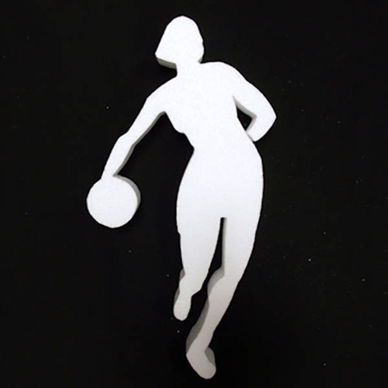Female Basketball Dribbler Cutout Standee for Centerpieces - Etsy