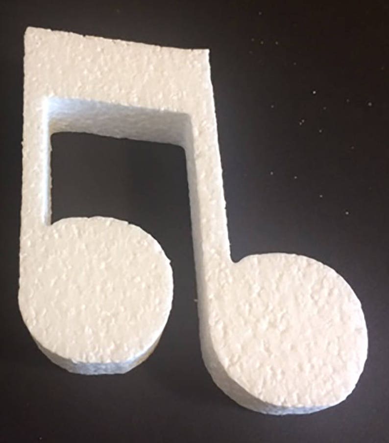Double Musical Note Cut Out of EPS Foam. Use in Centerpieces | Etsy
