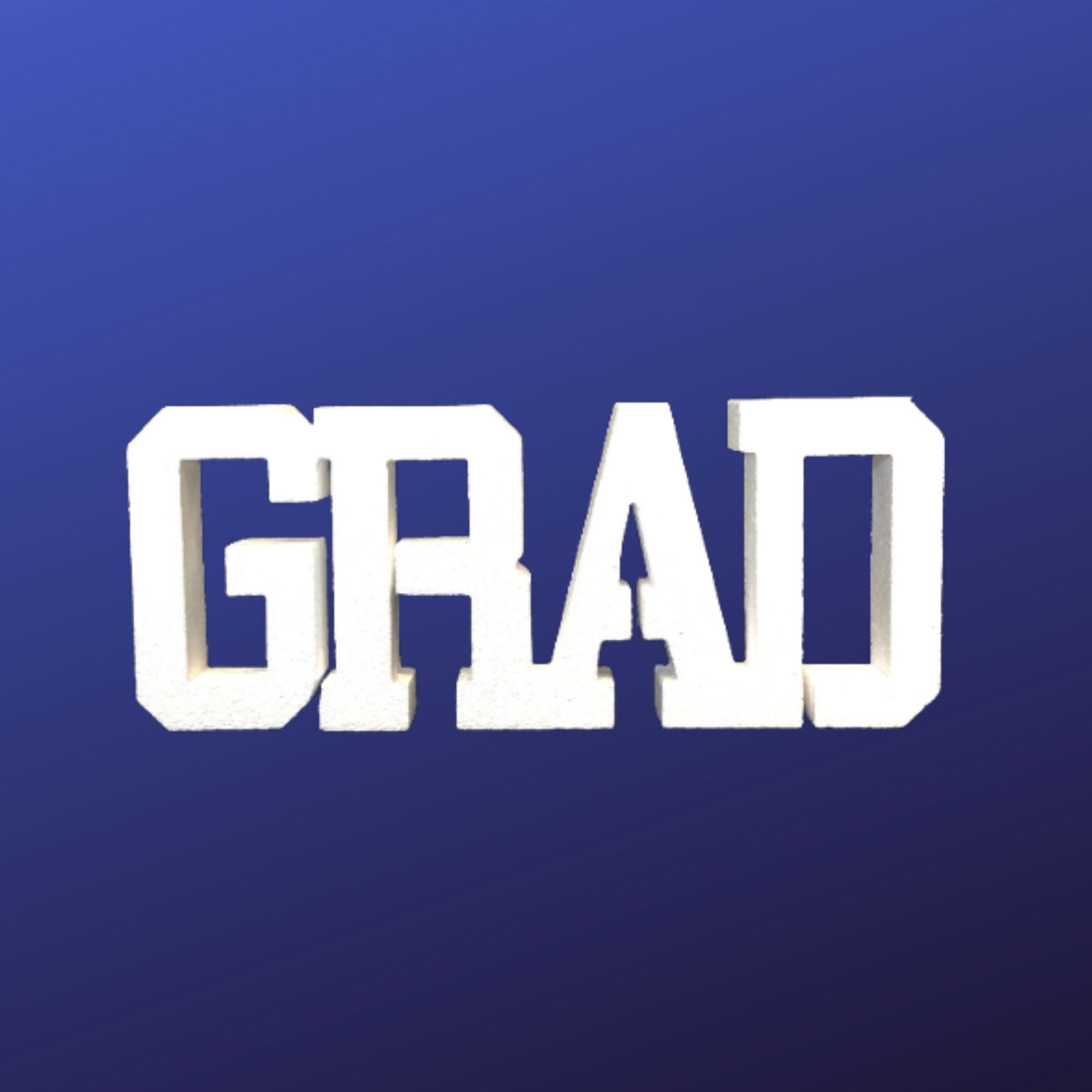 GRAD Foam Cutout for Graduation. Use for Table Decorations or - Etsy