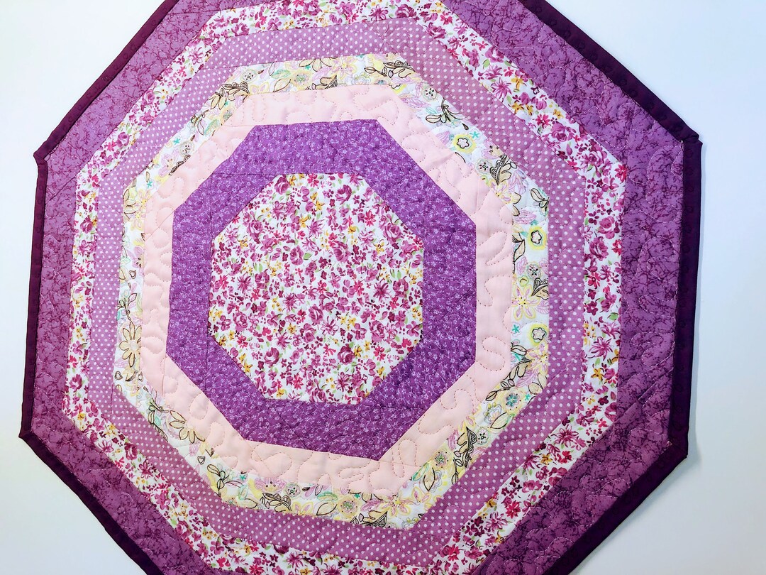 Handmade and Quilted Table Runner for Easter Holiday Octagon Shape 19 ...