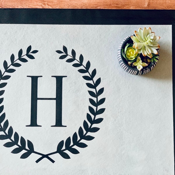 Monogram Rug - Etsy