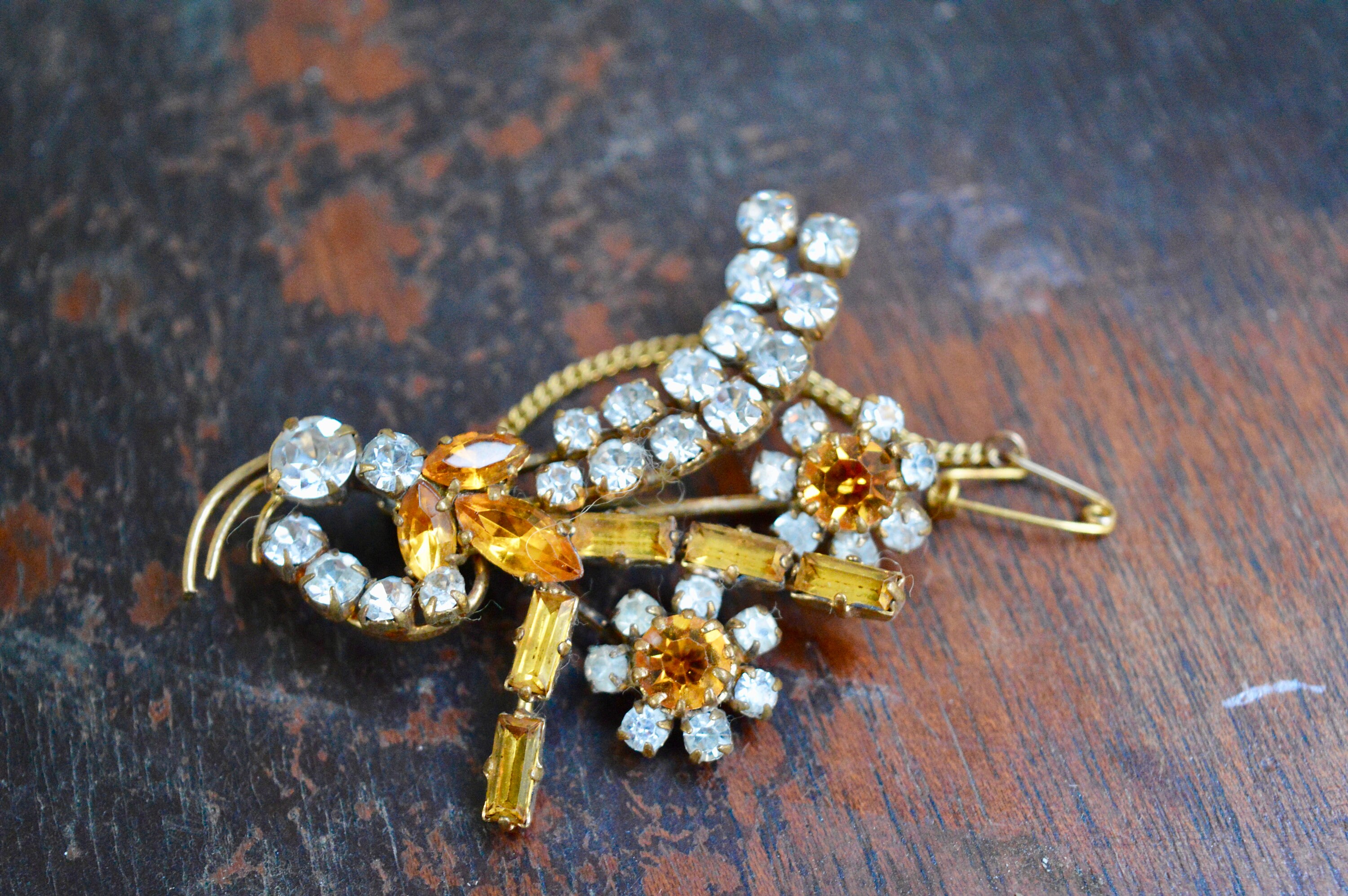 Vintage Brooch Floral Brooch Retro Brooch Brooch Brooch | Etsy