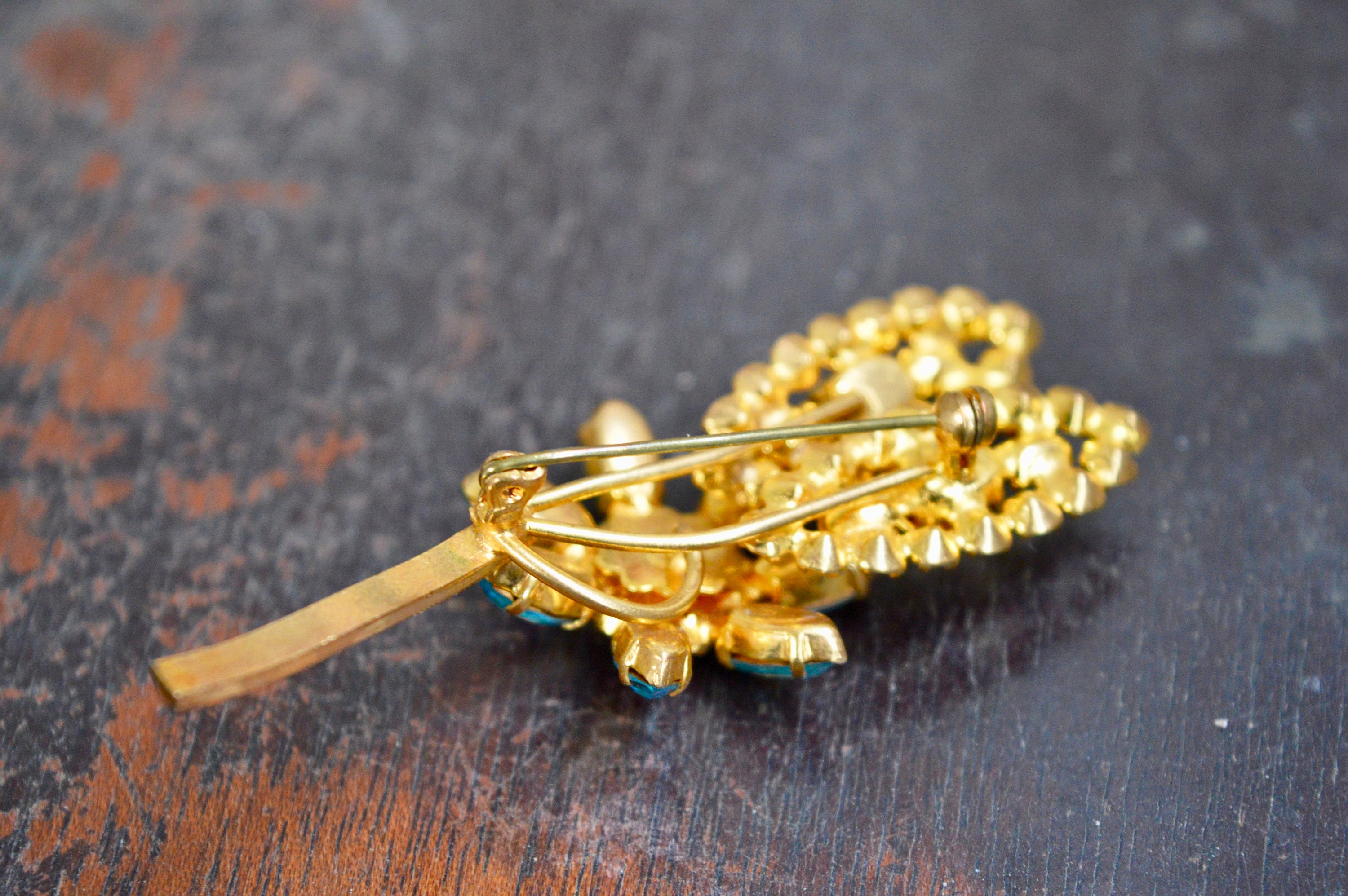 Broche vintage Broche floral Bisutería Broches en el Reino - Etsy España