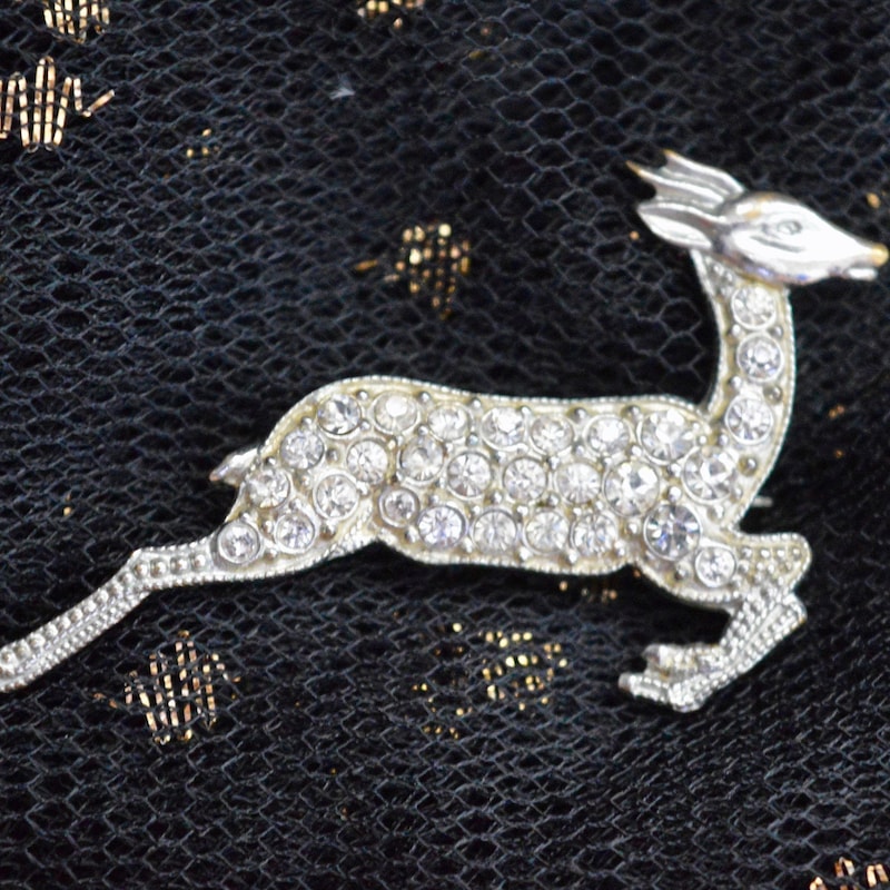 Deer Brooch - Etsy