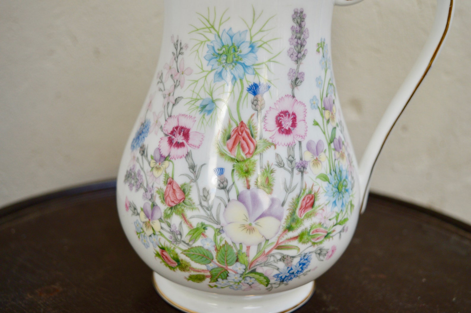 Vintage Jug, Floral Jug, Flower Jug, Porcelain Jug, China Jug, Vintage ...
