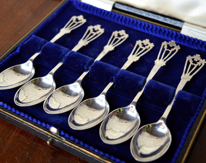 Vintage Teaspoons, Silver Teaspoons, Birmingham Silver Teaspoons ...