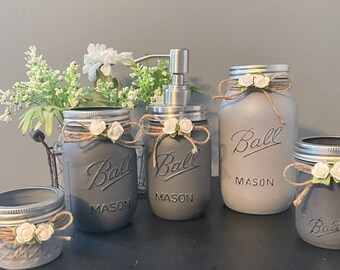 Mason Jar Bathroom | Etsy