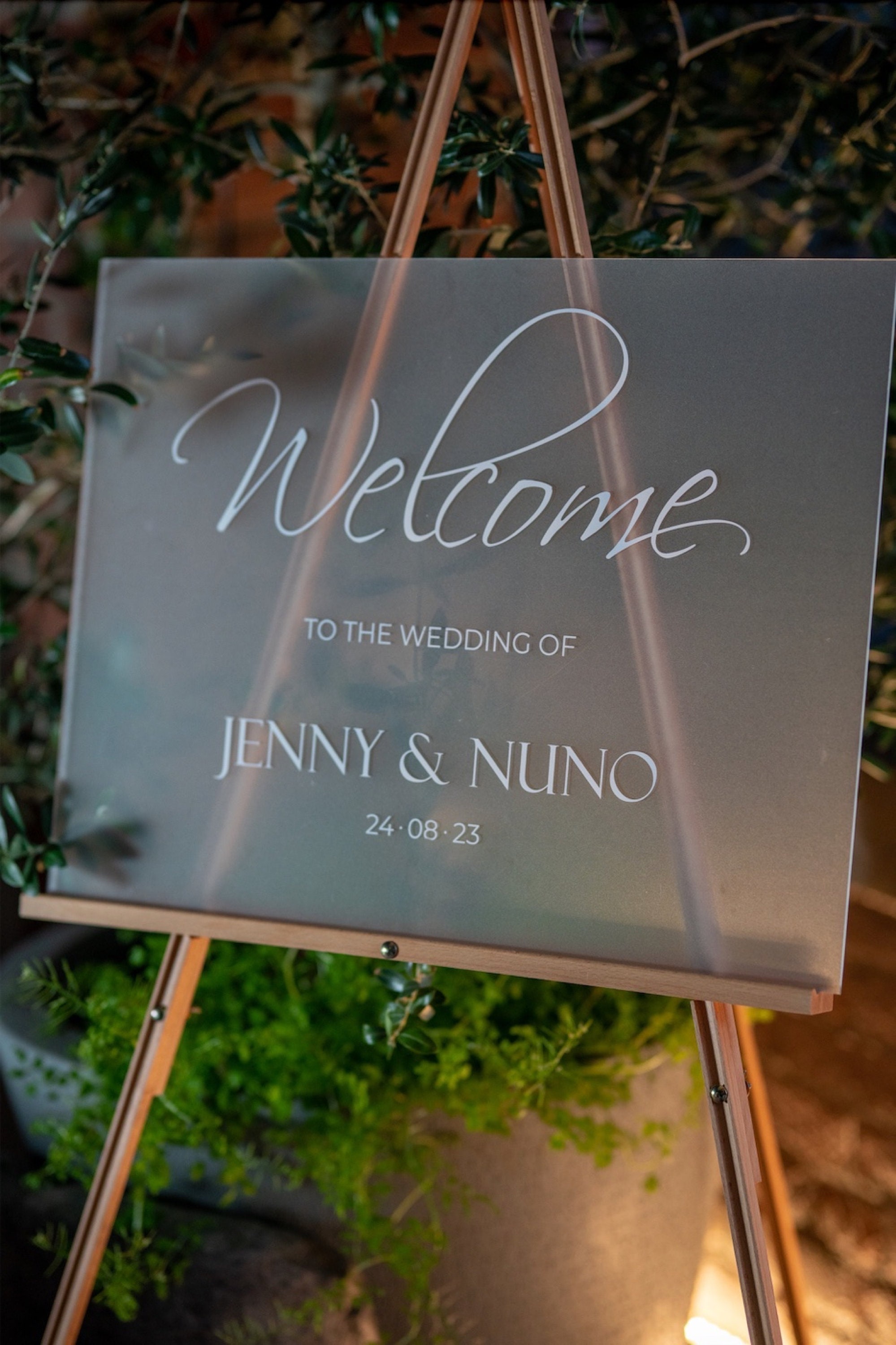 Wedding Welcome Sign Frosted Acrylic Screen-printed Sign - Etsy