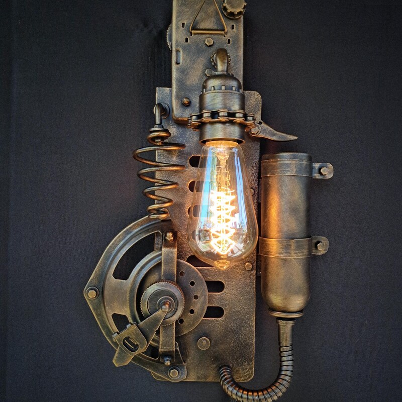 Steampunk Sconce - Etsy