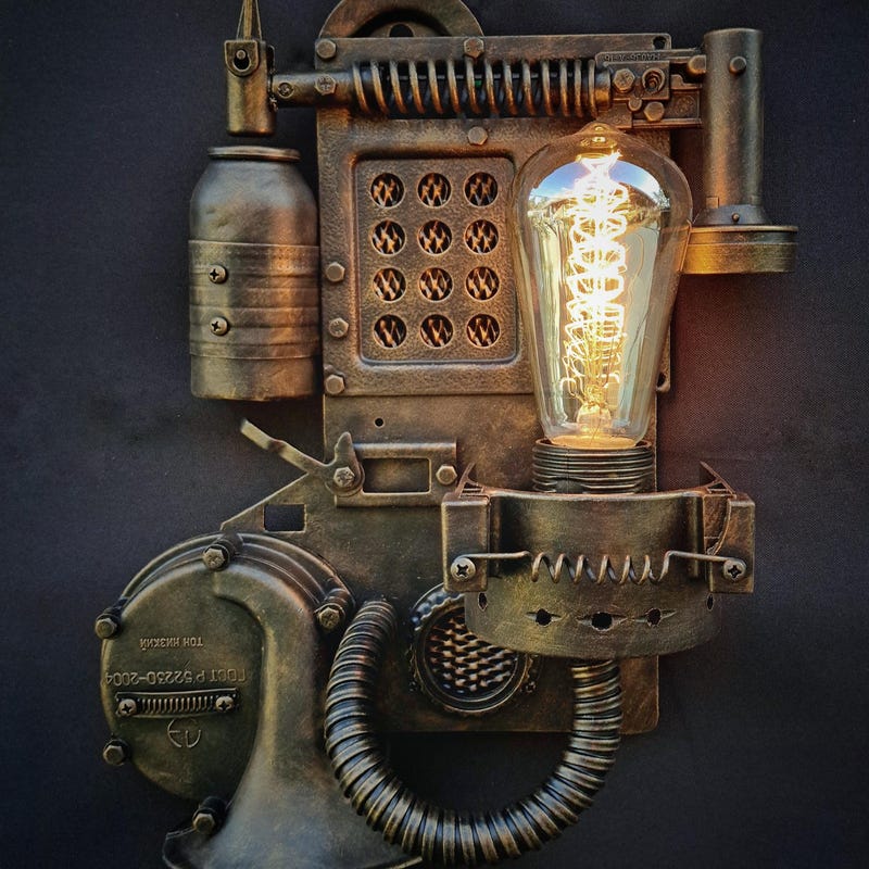 Steampunk Sconce - Etsy