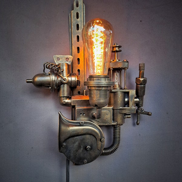 Steampunk Sconce - Etsy