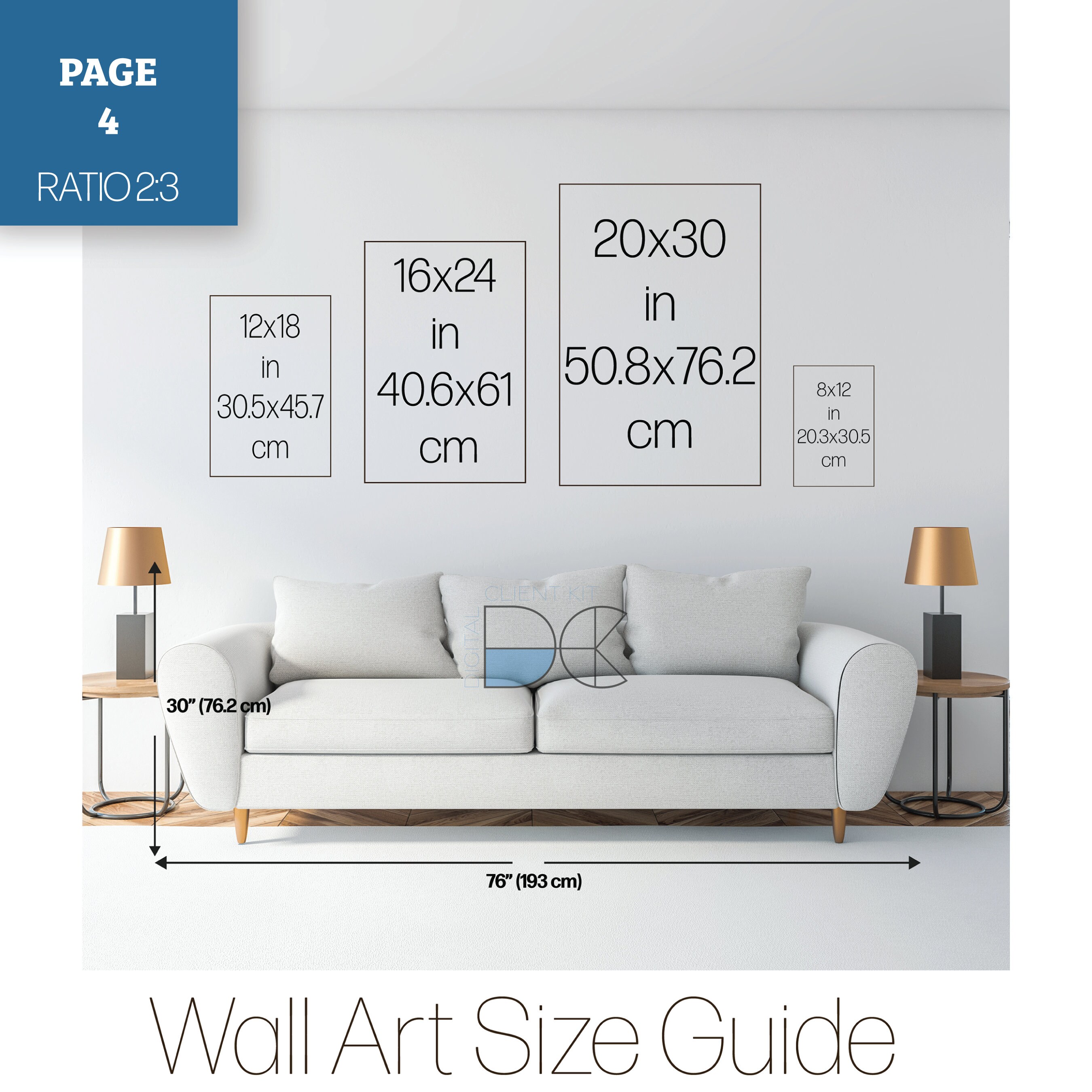 Wall Art Size Guide, Frame Size Guide, Print Size Guide, Poster Size ...