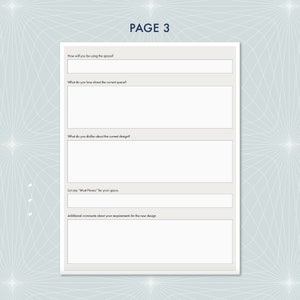 Interior Design Questionnaire, Customized Client Questionnaire ...