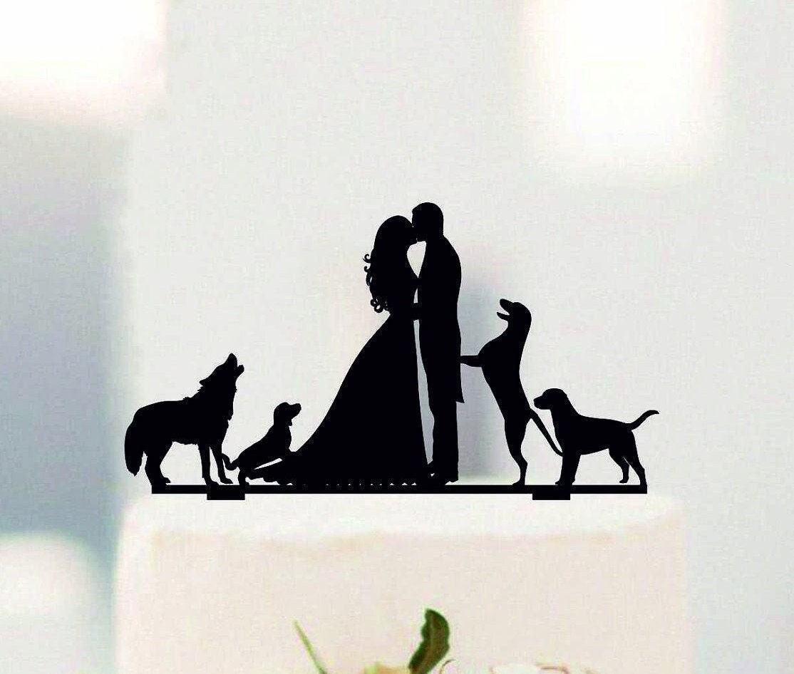 Black Lab Wedding Cake Topper Figurines Buy Black Lab Cake Online In ...