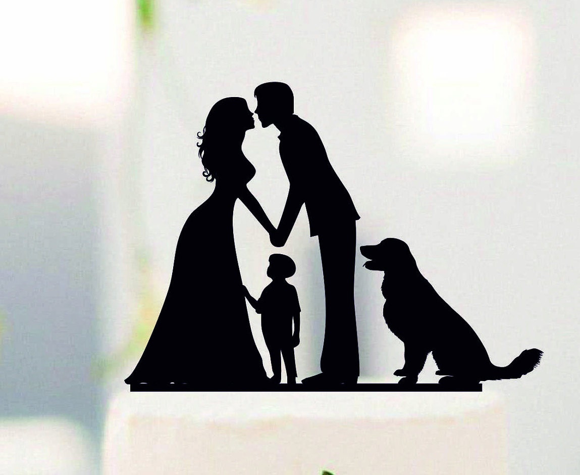 Boda familia topper de la torta topper de encargo de la boda | Etsy