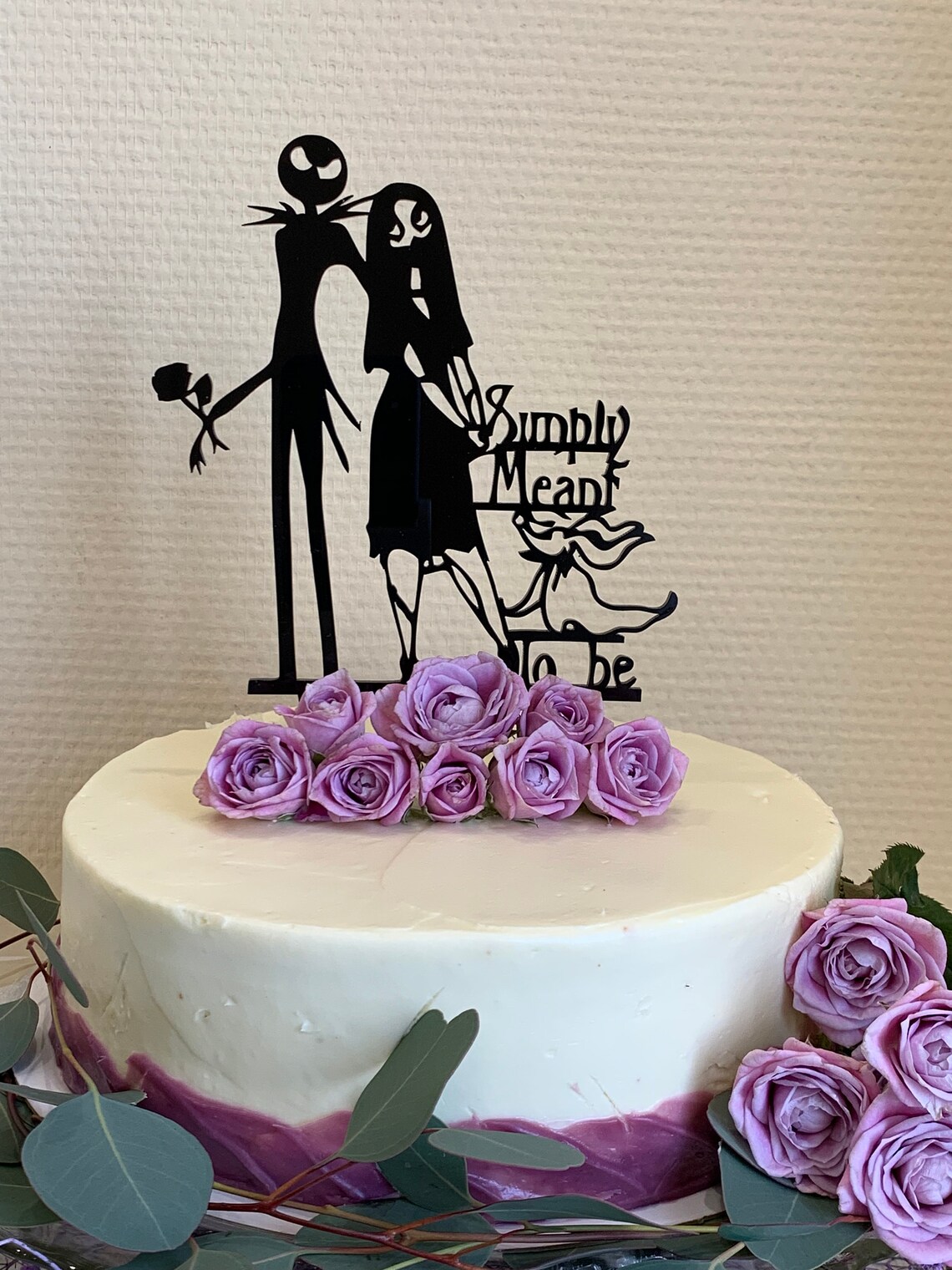 The Nightmare Before Christmas Jack and Sally Cake Topper - Etsy