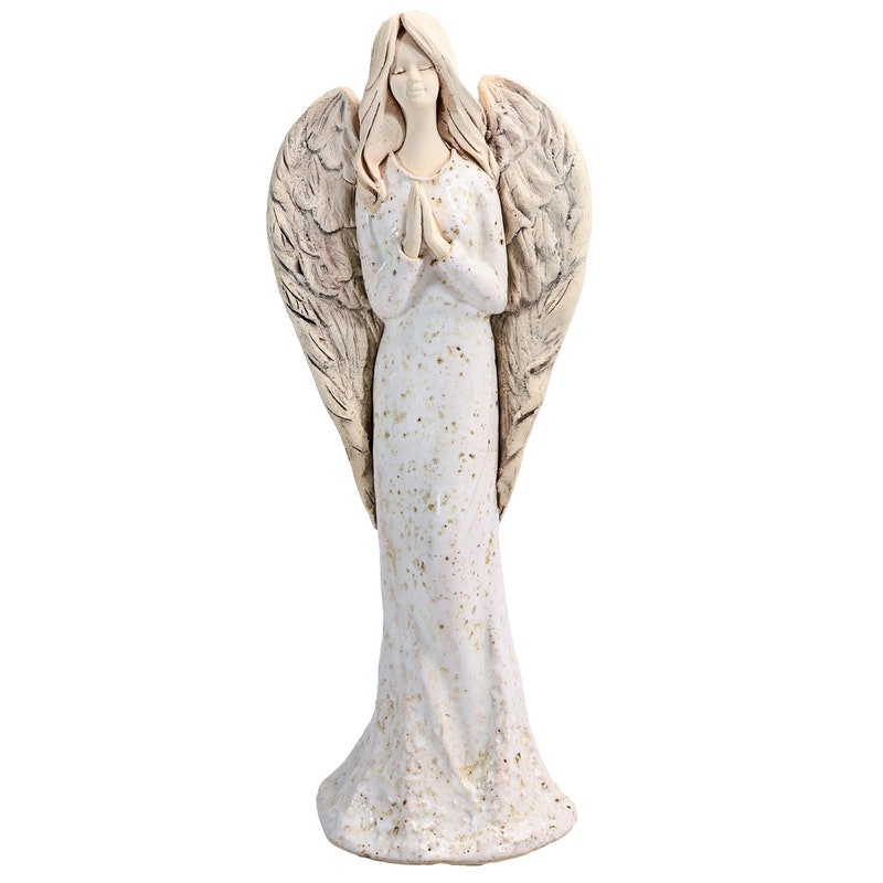 White Ceramic Angels - Etsy